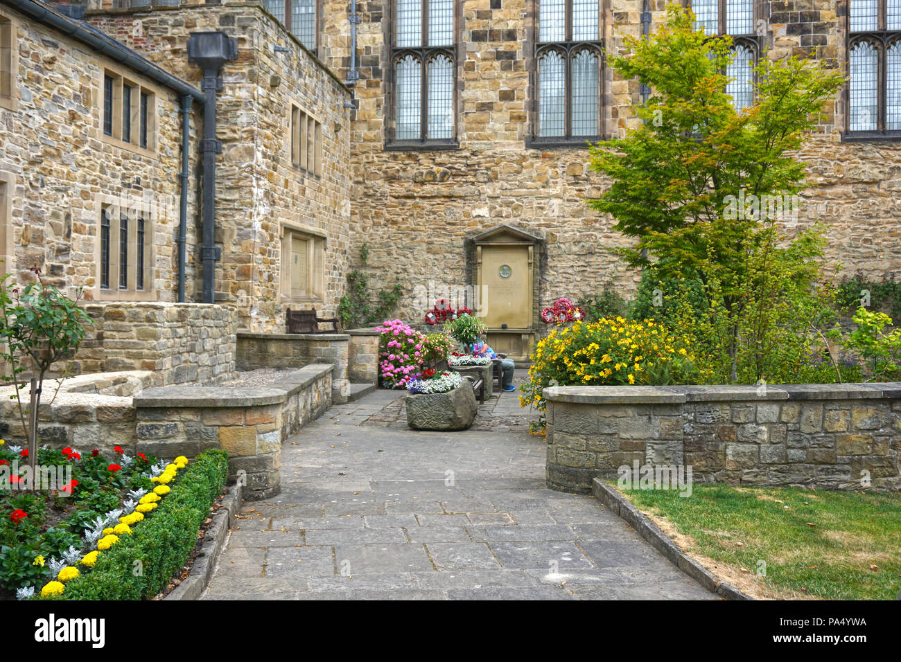 Memorial Plaque To The Durham Light Infantry High Resolution Stock ...