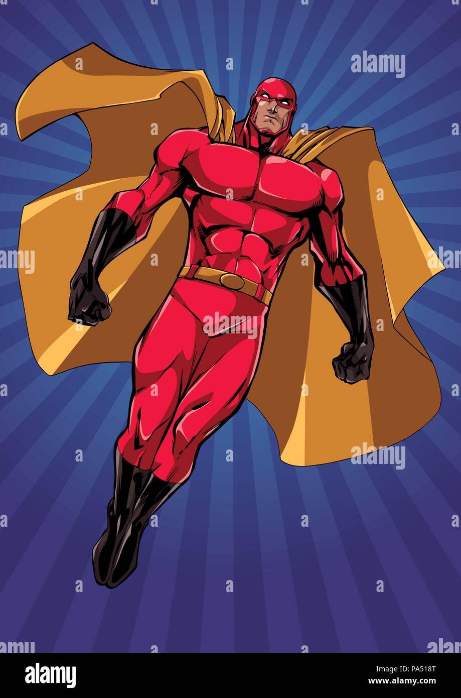 Superhero Flying Ray Light Vertical Stock Vector Image & Art - Alamy
