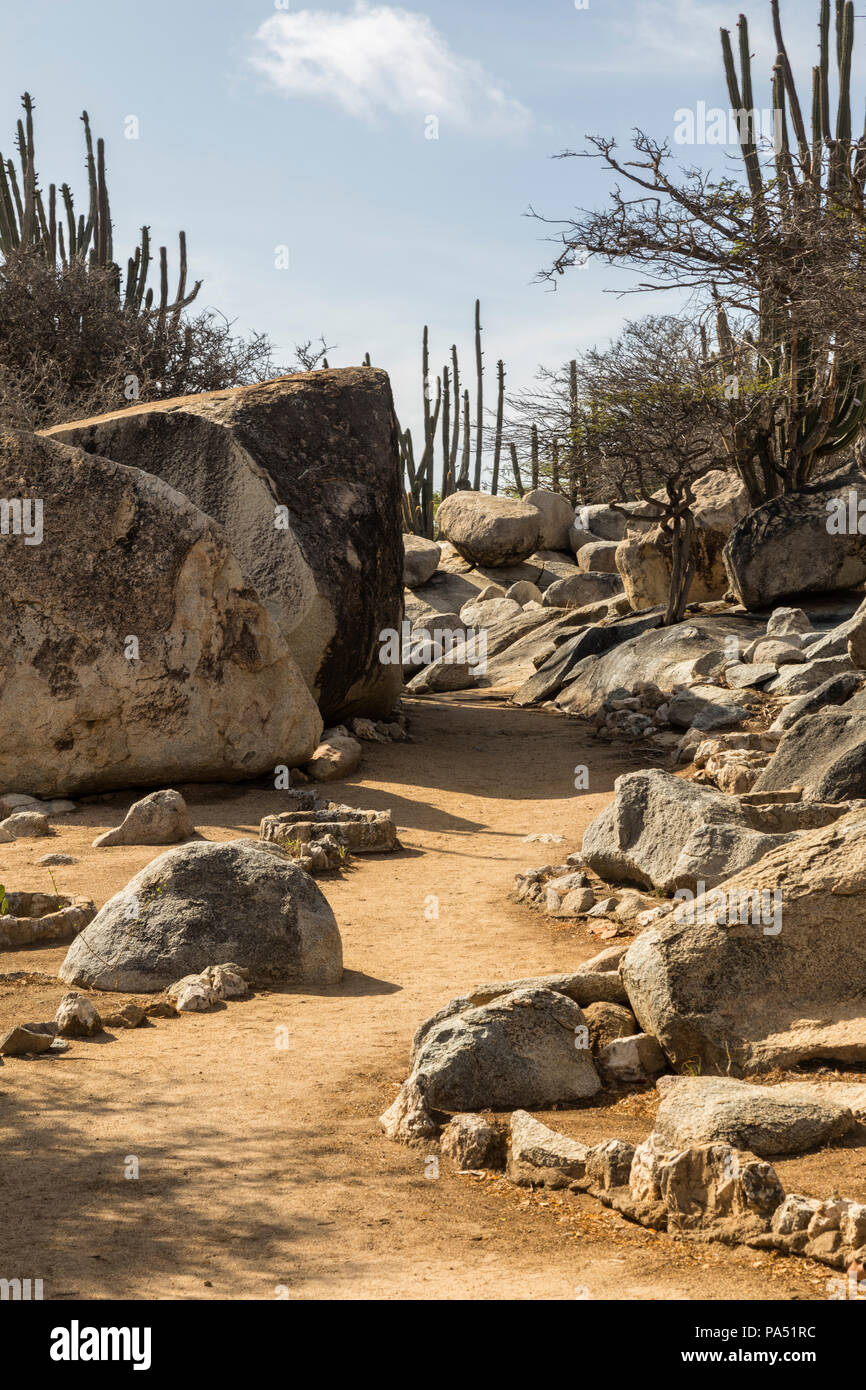 Casibari Rock Formations, Aruba, Caribbean Stock Photo - Alamy