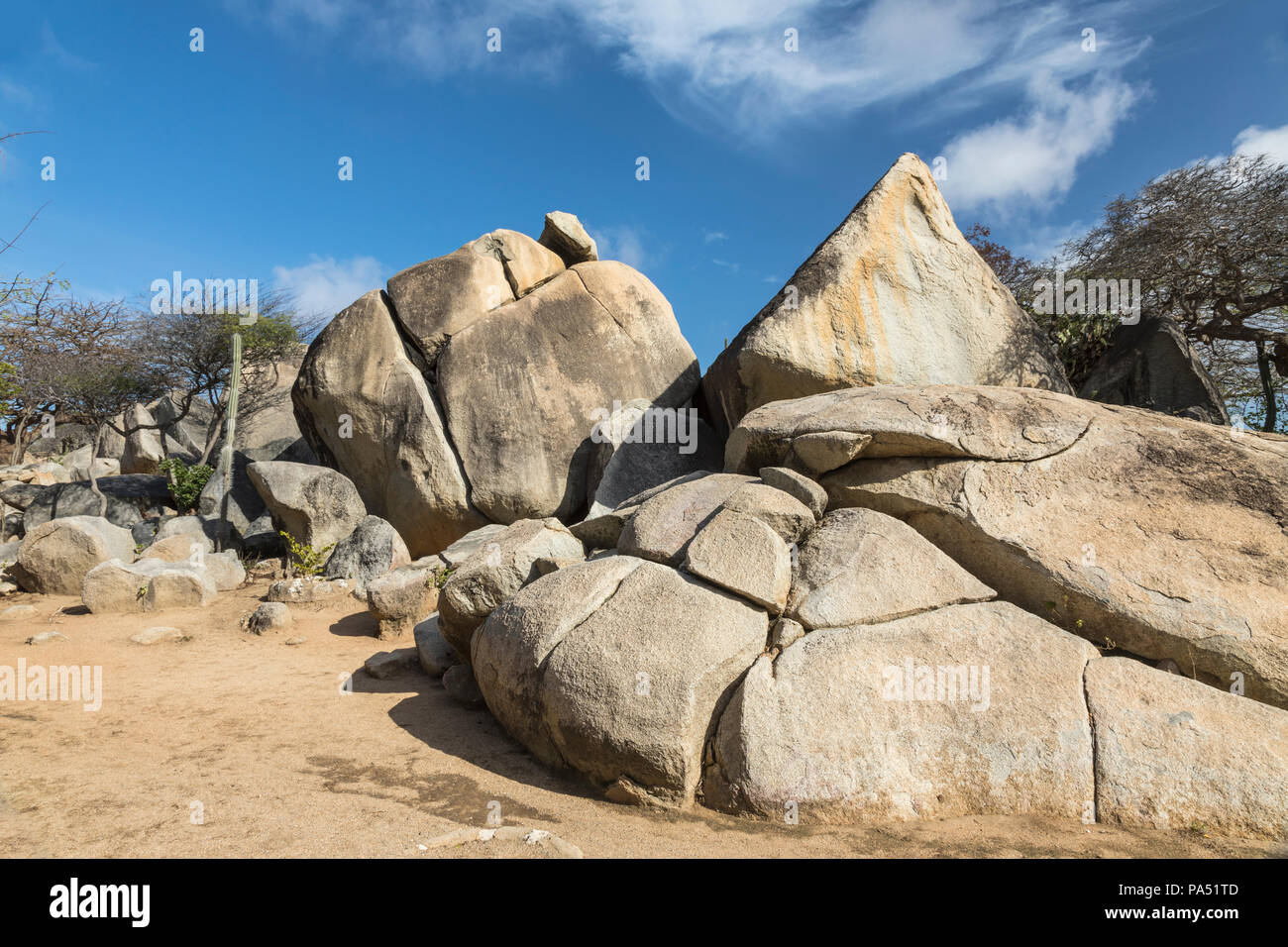 Casibari Rock Formations, Aruba, Caribbean Stock Photo - Alamy
