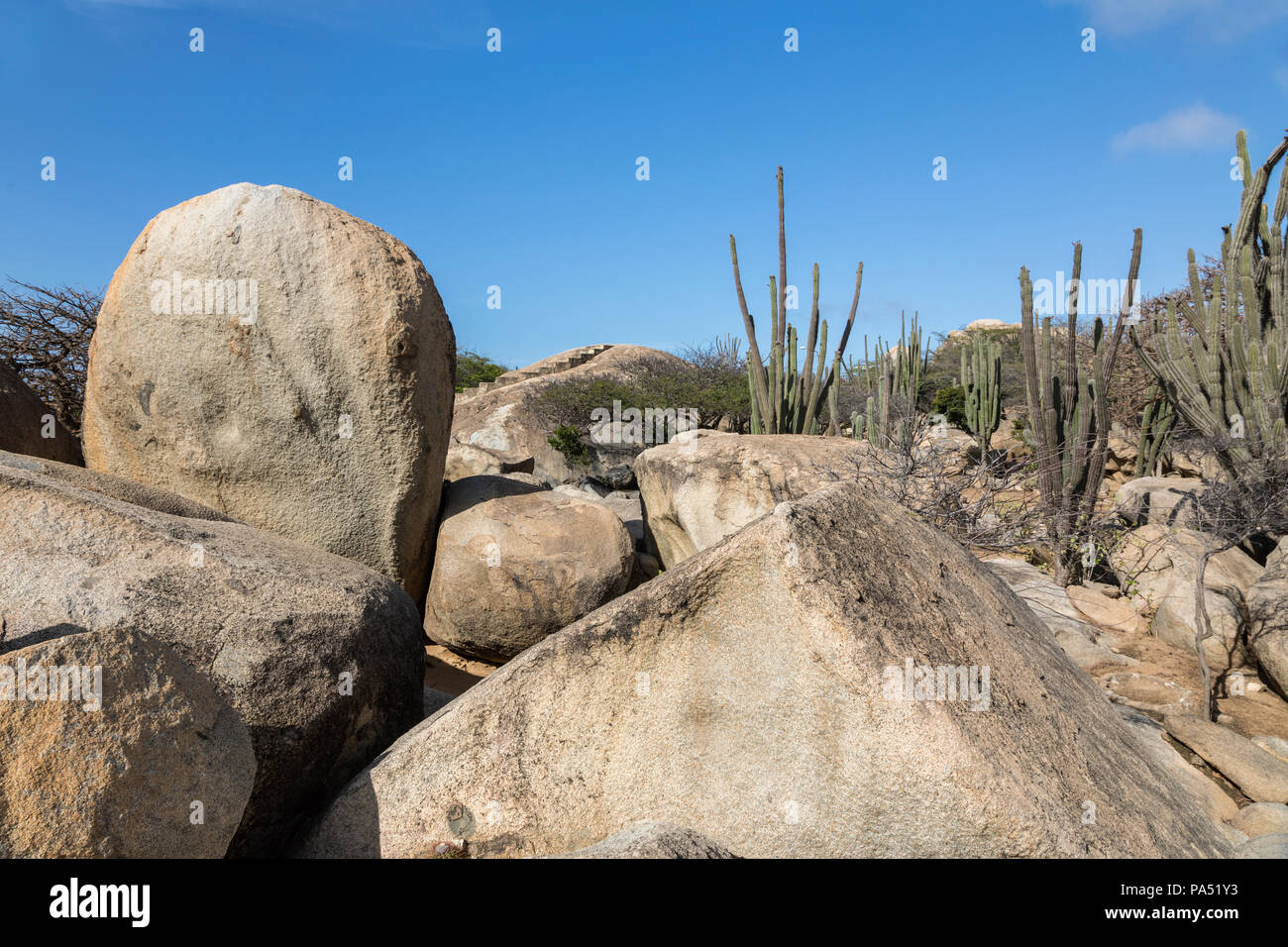 Casibari Rock Formations, Aruba, Caribbean Stock Photo - Alamy
