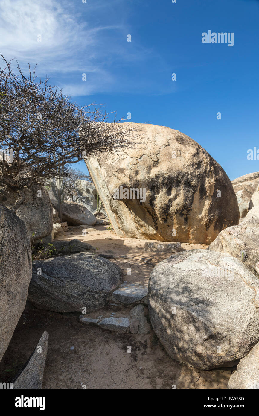 Casibari Rock Formations, Aruba, Caribbean Stock Photo - Alamy