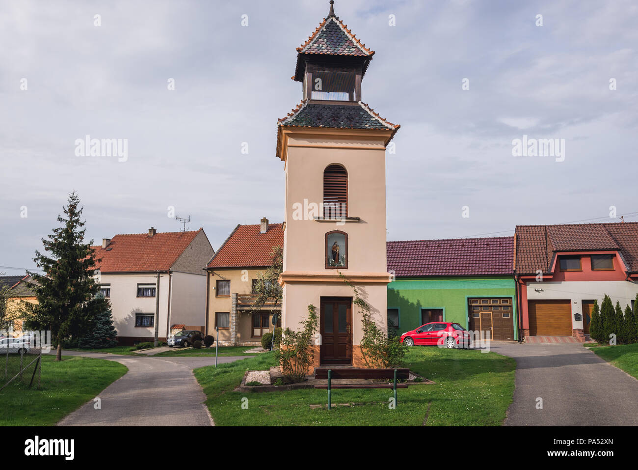 Chapel in Uhersky Ostroh city in Zlin Region of Moravia in Czech ...