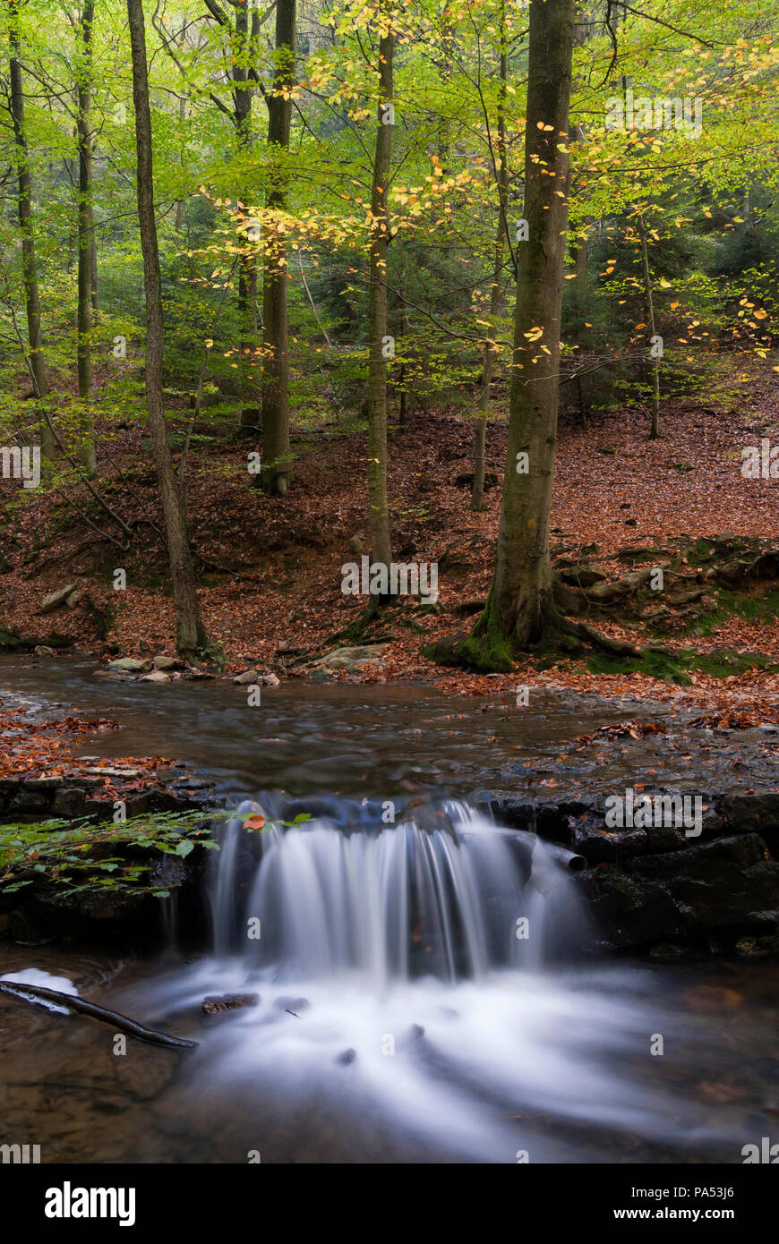 Waterfall in the Ninglinspo river Stock Photo - Alamy