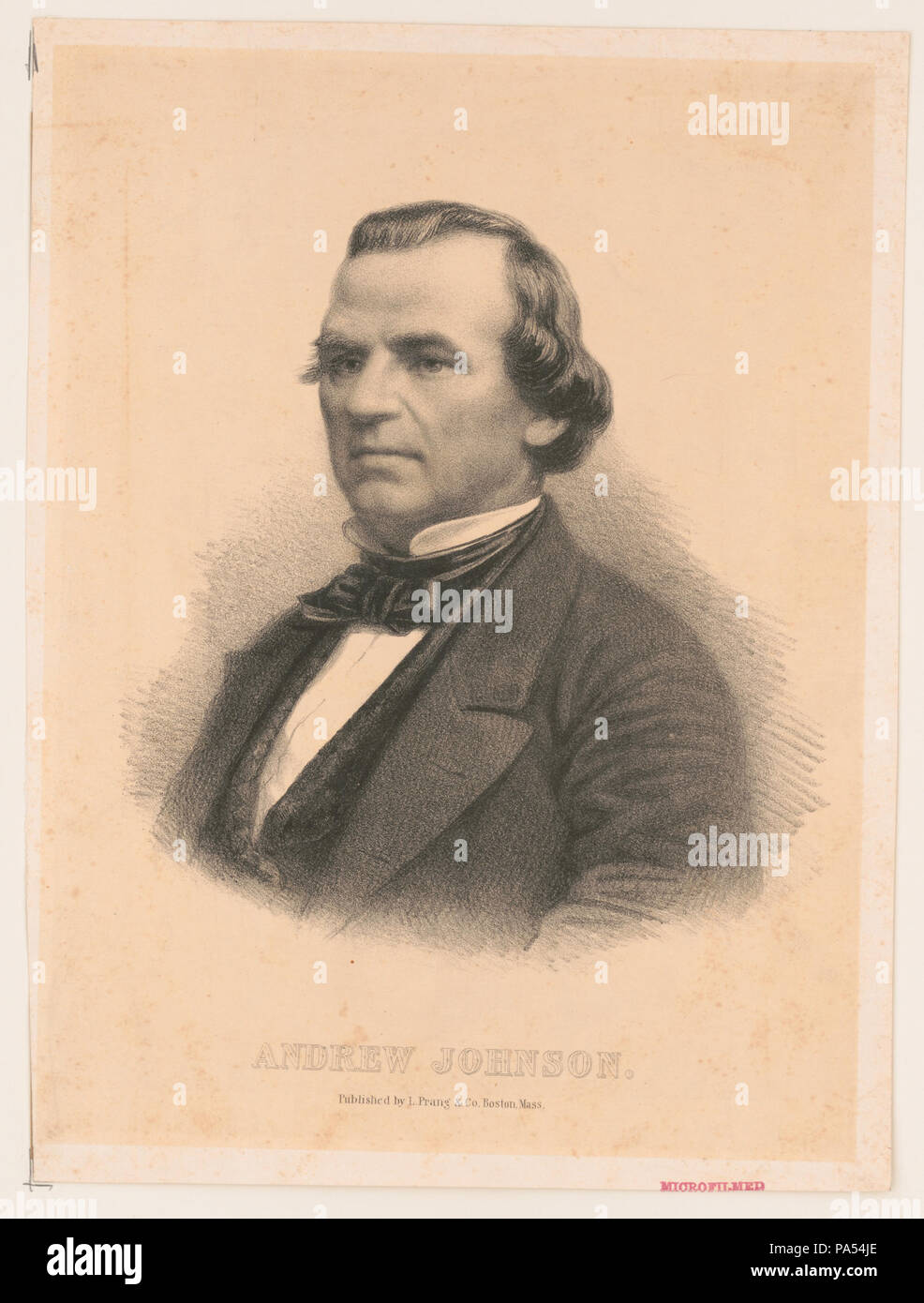 President andrew johnson portrait hi-res stock photography and images ...