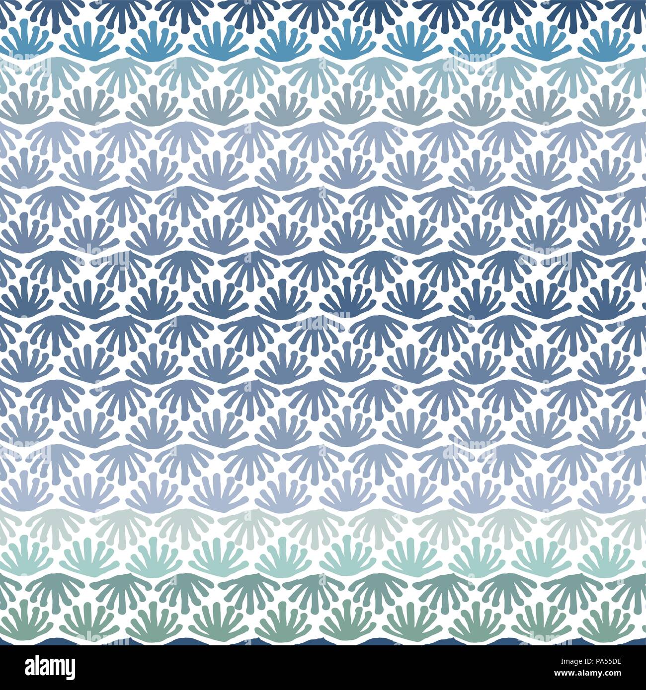 Vector seamless floral tile gradient blue pattern Stock Vector Image ...