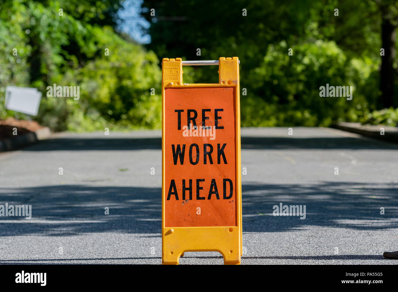 Work ahead sign hi-res stock photography and images - Alamy
