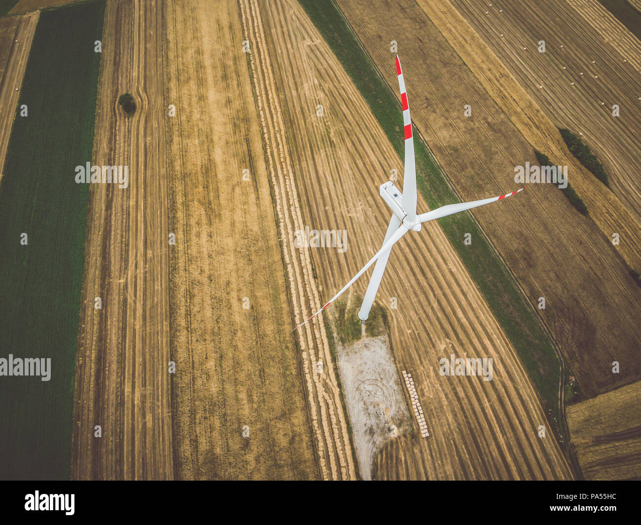 Renewable green wind energy aerial hi-res stock photography and images ...