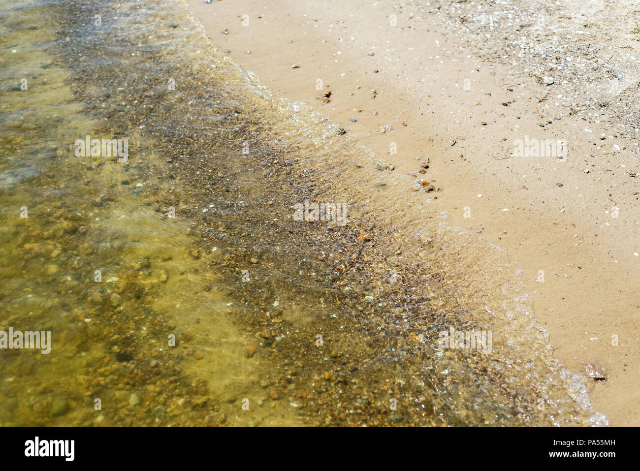 water edge on the sea beach Stock Photo - Alamy