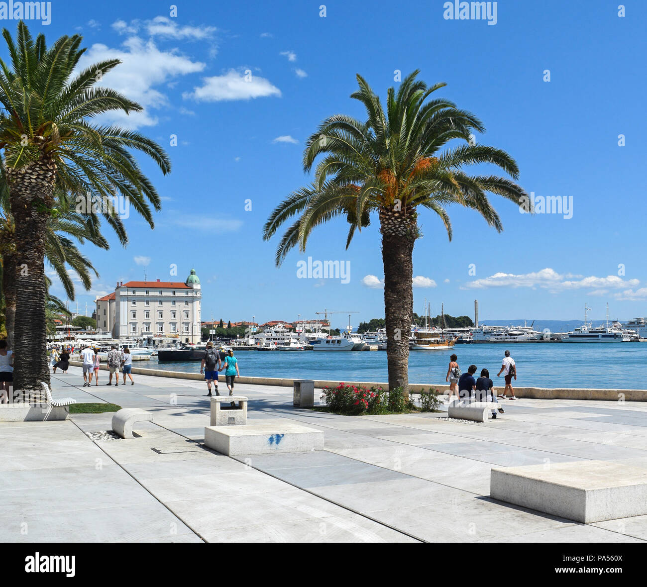 Coastline in Split city, Croatia Stock Photo - Alamy
