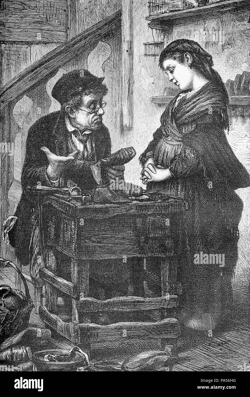 Shoemaker 19th century hi-res stock photography and images - Alamy