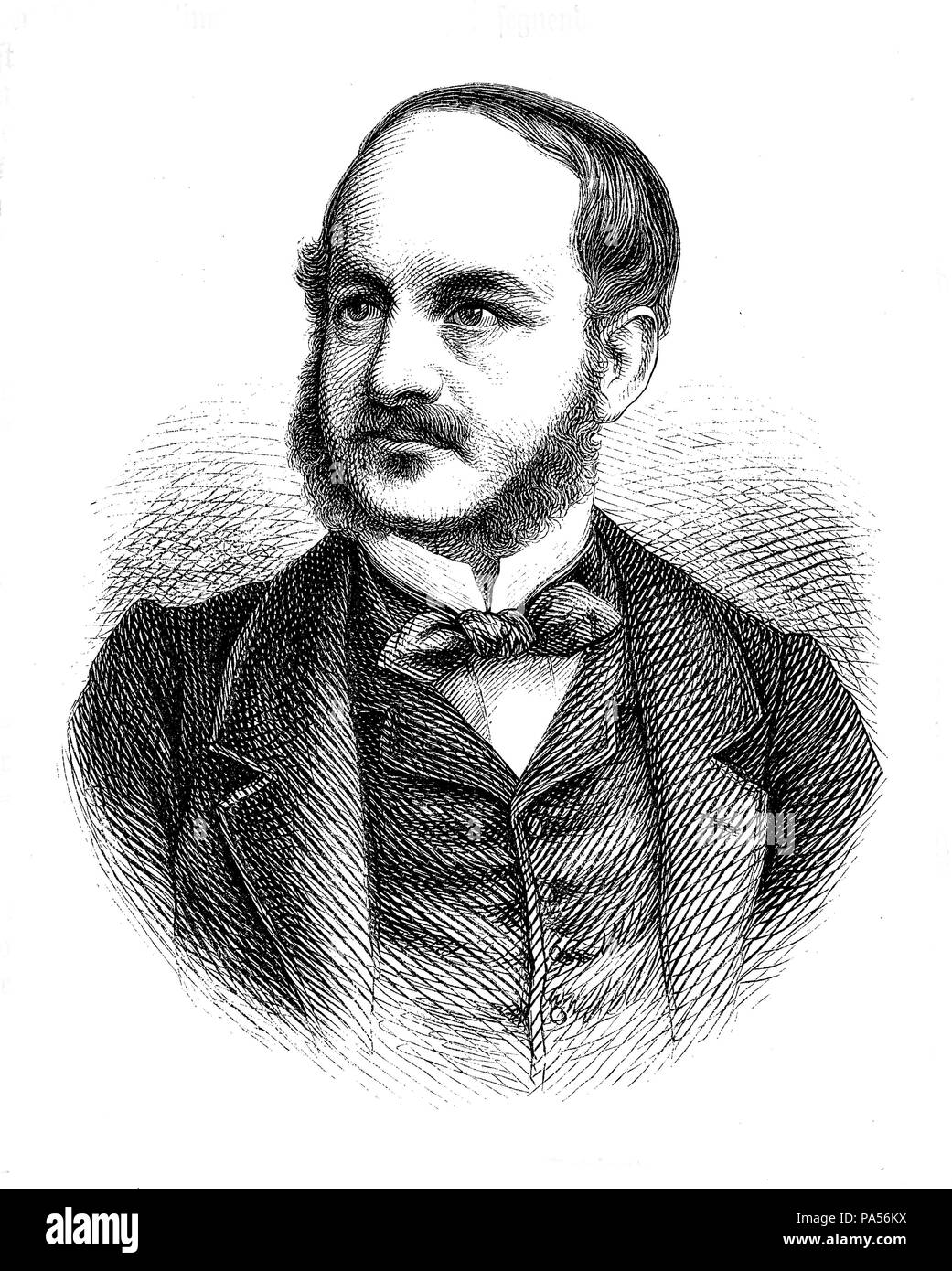 Vintage engraving portrait of Karl Friedrich von Savigny ( 1814 – 1875 ...