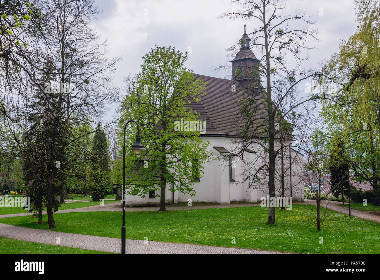 Church of Saint Judoc in Frydek-Mistek city in the Moravian-Silesian ...