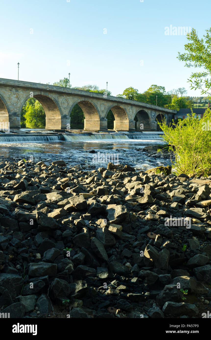 Hexham Bridge (1793) Crossing the River Tyne at Hexham, Northumberland ...
