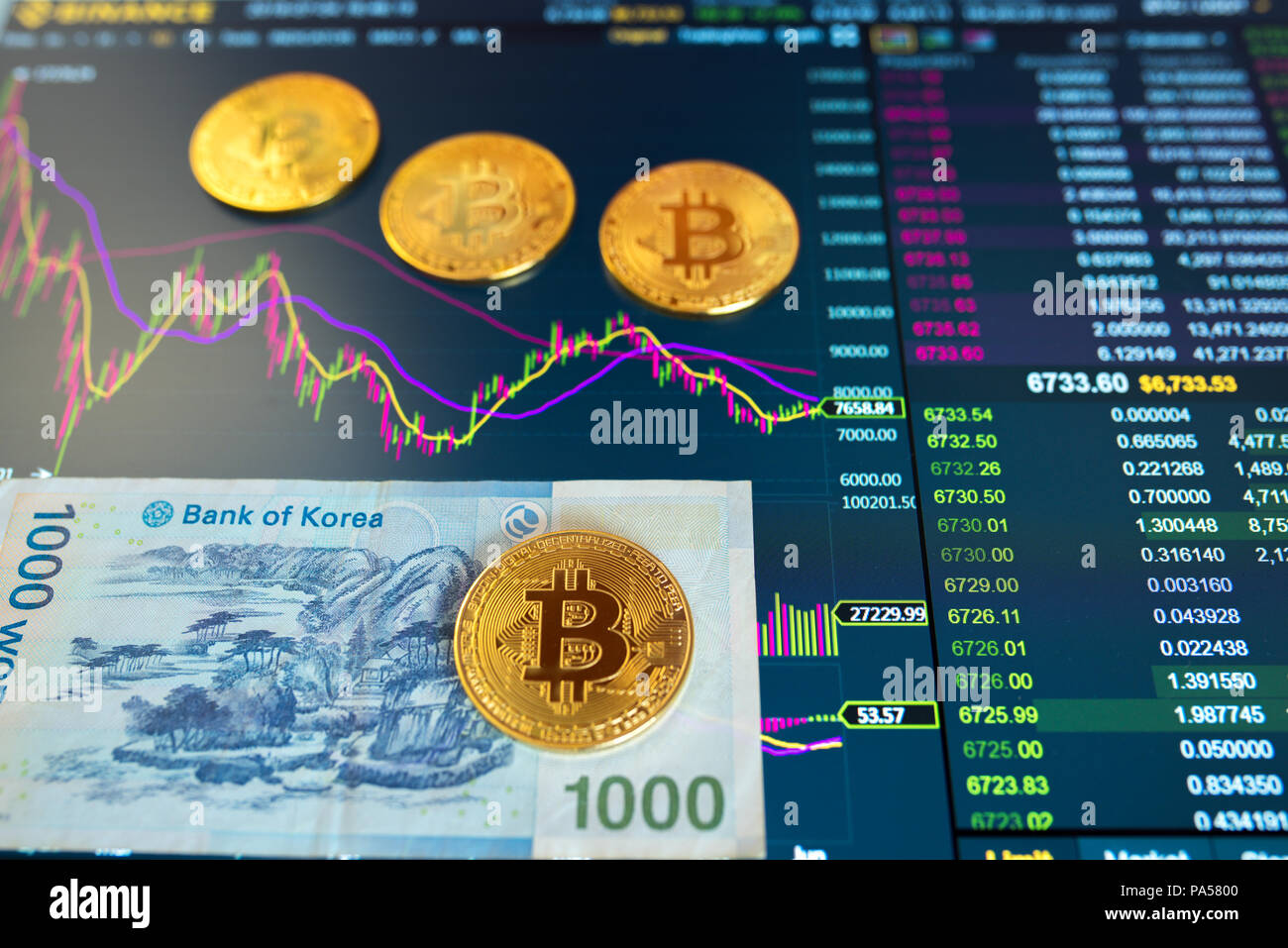 1000 won bill hi-res stock photography and images - Alamy