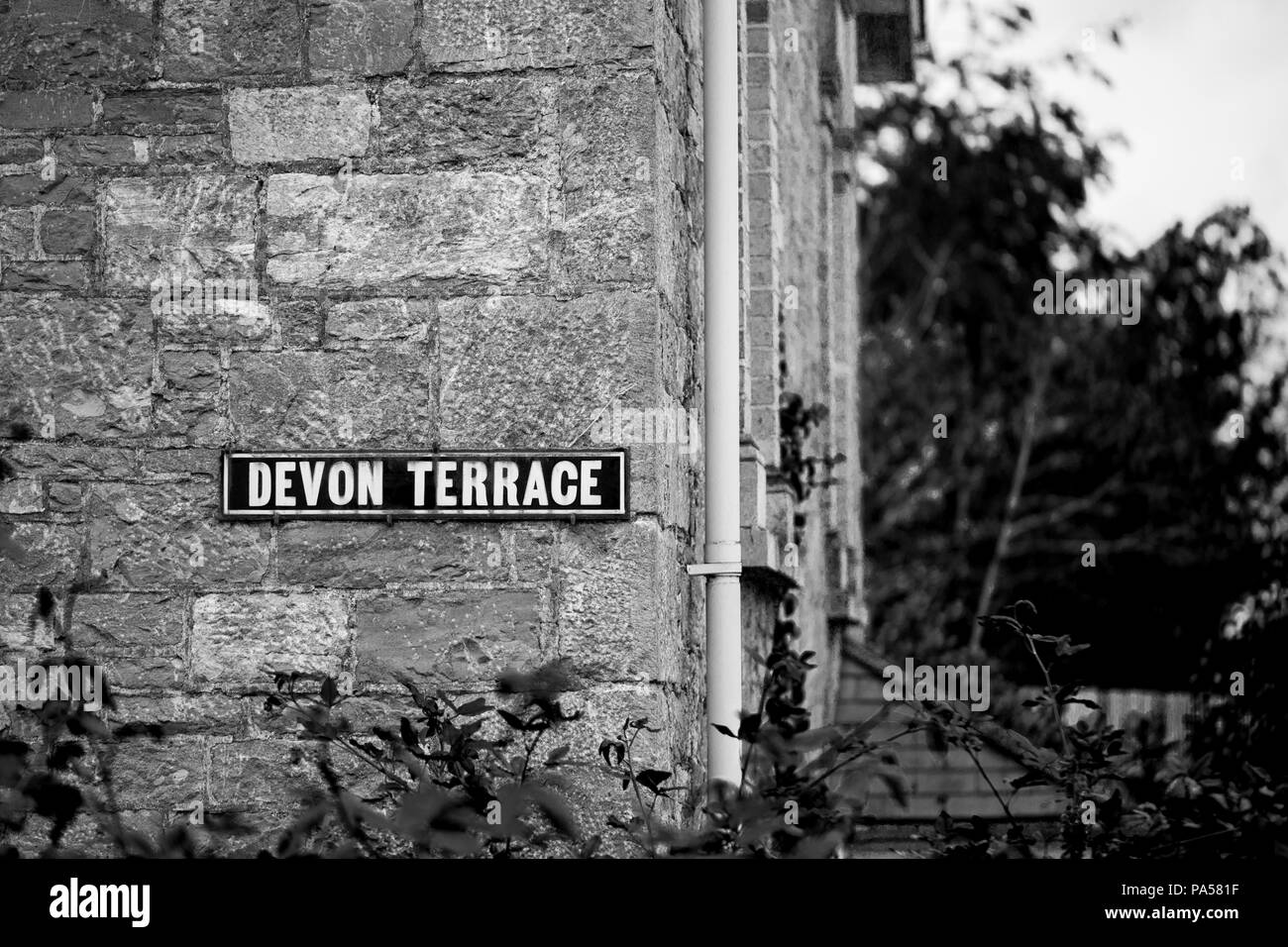 Devon stone wall Black and White Stock Photos & Images - Alamy