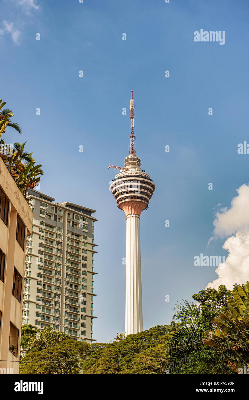 View at the top of Menara tower in Kuala Lumpur, Malaysia Stock Photo ...