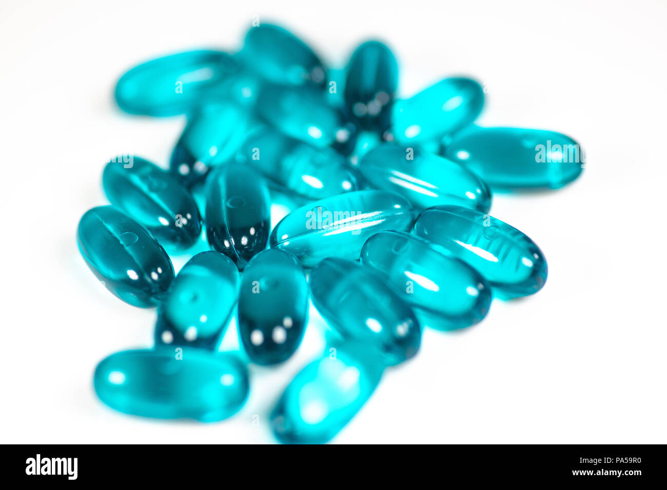 Clear blue pill hi-res stock photography and images - Alamy