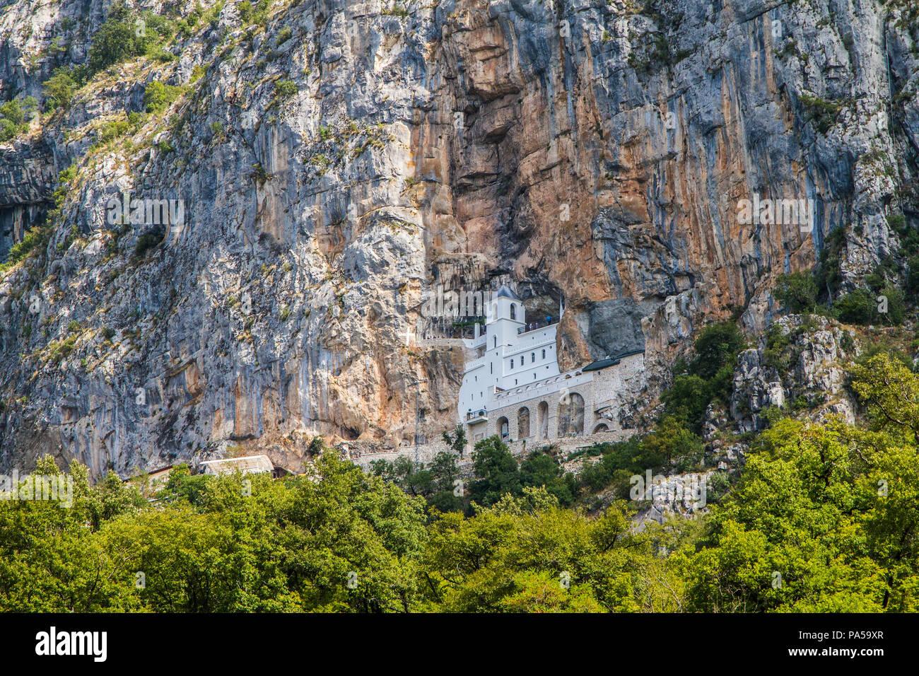 Montenegro, view of the monastery Ostrog Stock Photo - Alamy