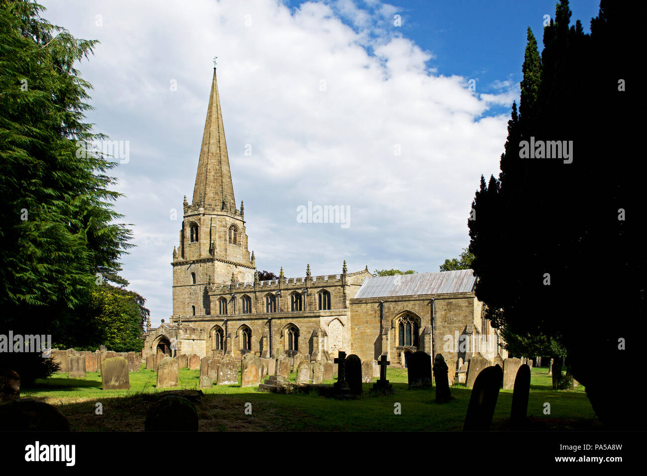 St Mary's Church, Masham, North Yorkshire, England UK Stock Photo - Alamy