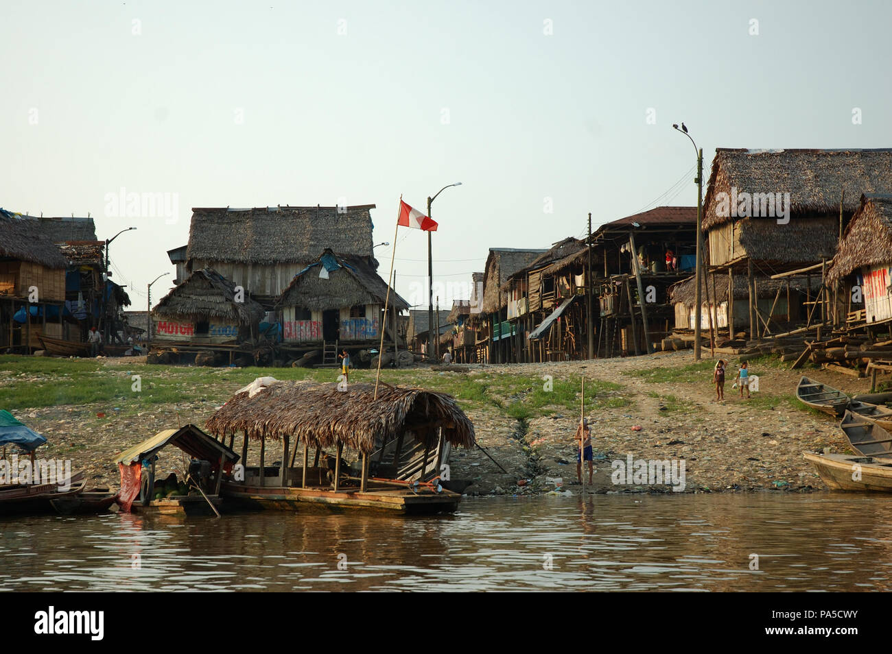 The slums of Belen village in Iquitos Stock Photo - Alamy