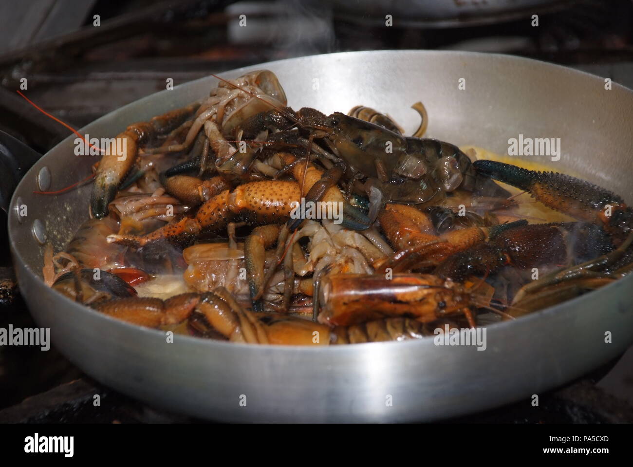 Peruvian food, shrimp suck. Typical dish of Peruvian cuisine Stock ...