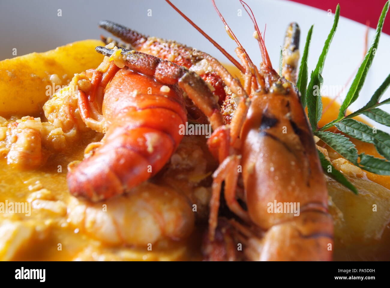 Peruvian food, shrimp suck. Typical dish of Peruvian cuisine Stock ...