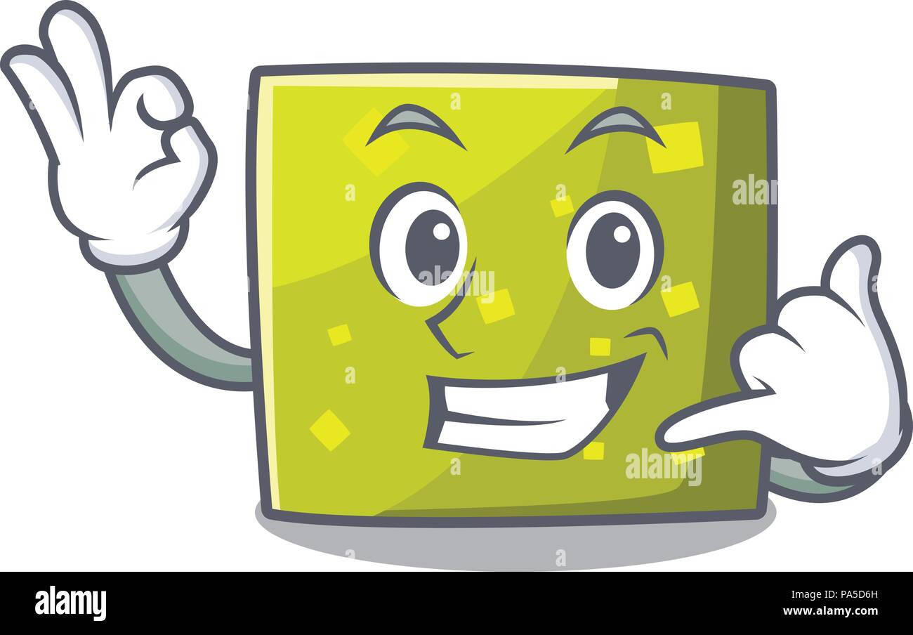 Call me square mascot cartoon style Stock Vector Image & Art - Alamy