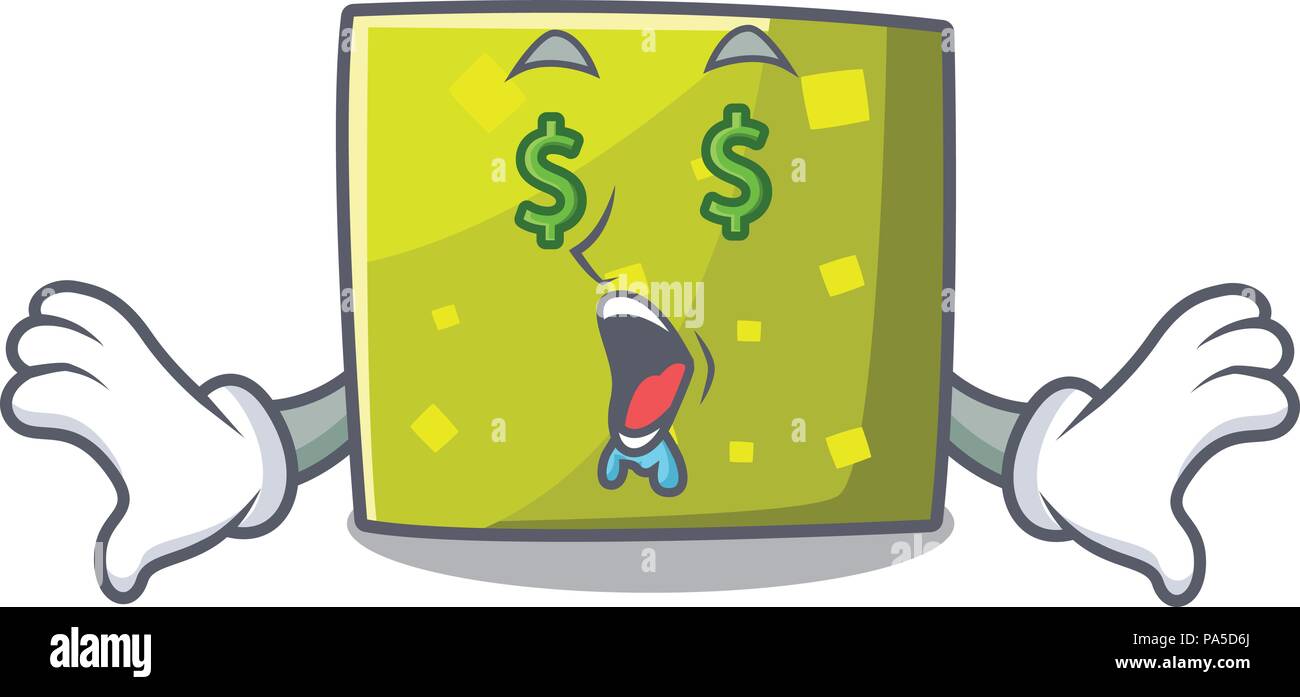 Money eye square mascot cartoon style Stock Vector Image & Art - Alamy