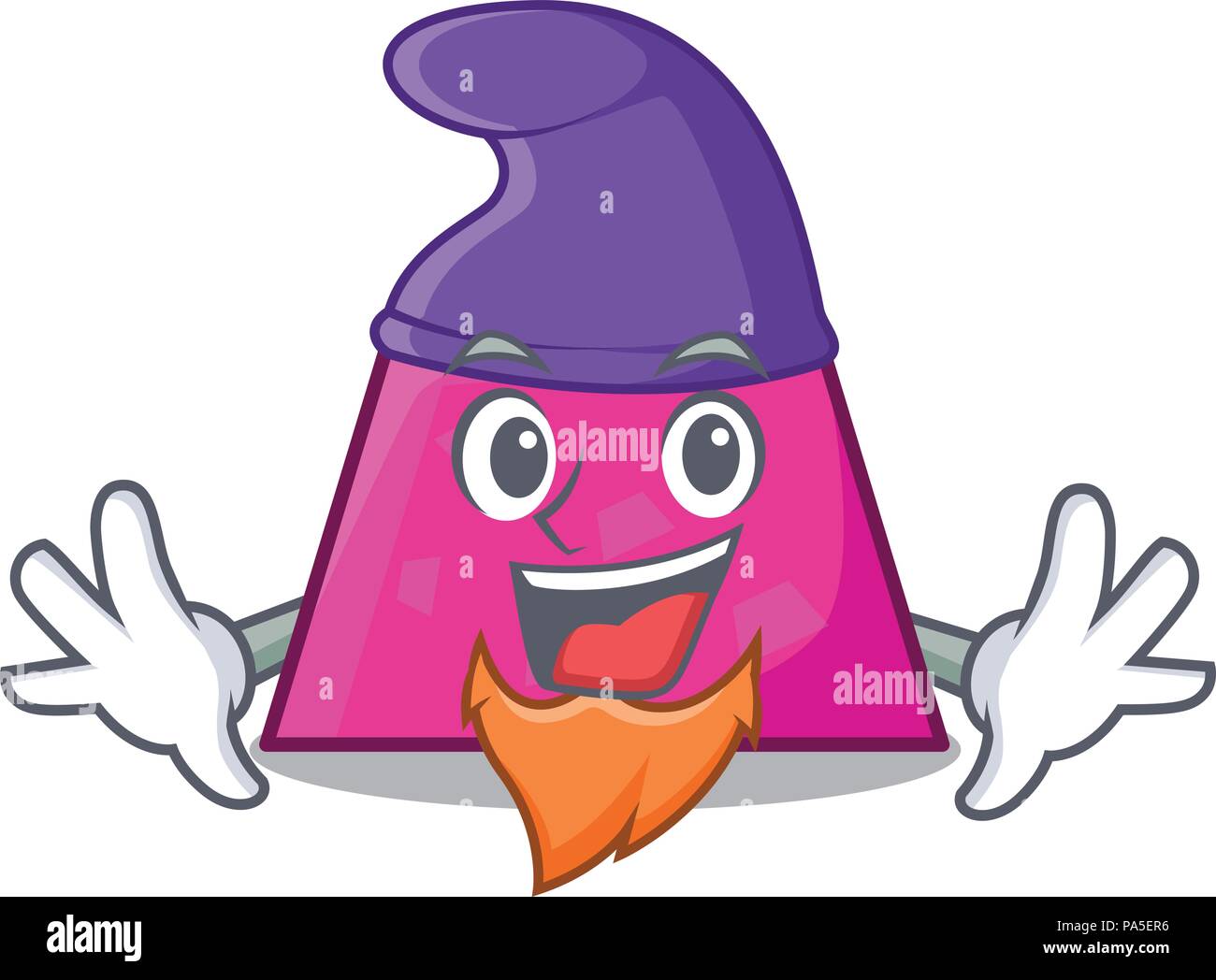 Elf trapezoid character cartoon style vector illustration Stock Vector ...