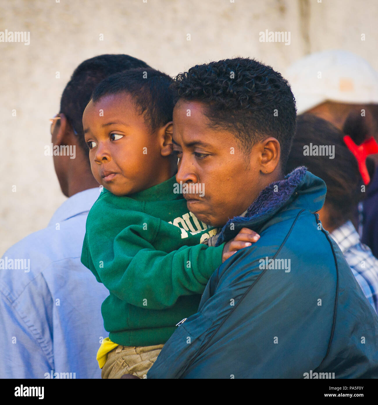 ANTANANARIVO, MADAGASCAR - JUNE 27, 2011: Unidentified Madagascar man ...