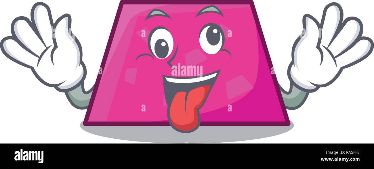 Crazy trapezoid mascot cartoon style vector illustration Stock Vector ...