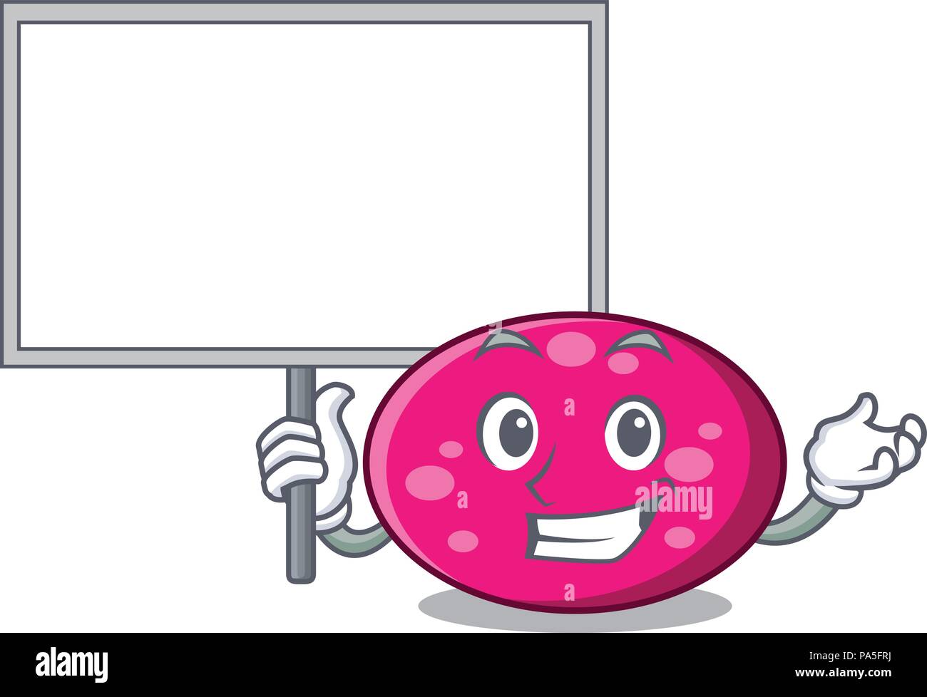 Bring board ellipse character cartoon style vector illustration Stock ...