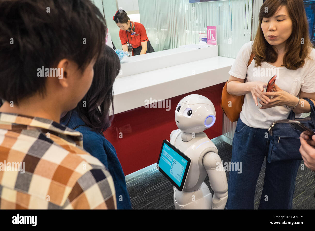 Pepper,Robot,AI,at,International,TPE,Taiyuan Airport,Taiyuan,Airport ...