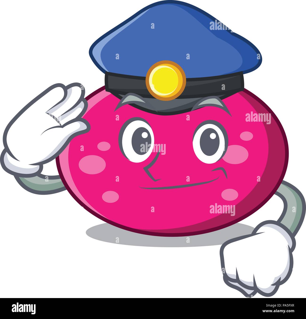 Police ellipse character cartoon style vector illustration Stock Vector ...