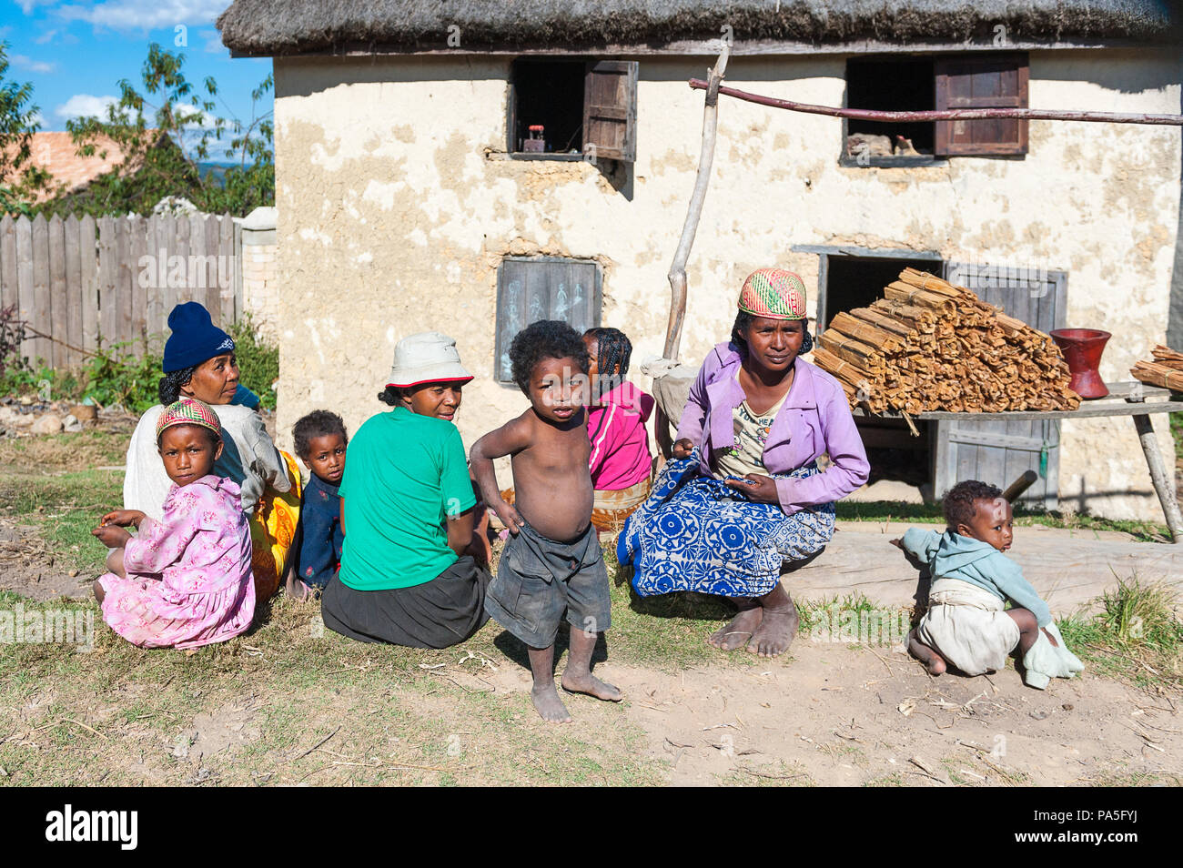 ANTANANARIVO, MADAGASCAR - JUNE 30, 2011: Unidentified Madagascar woman ...