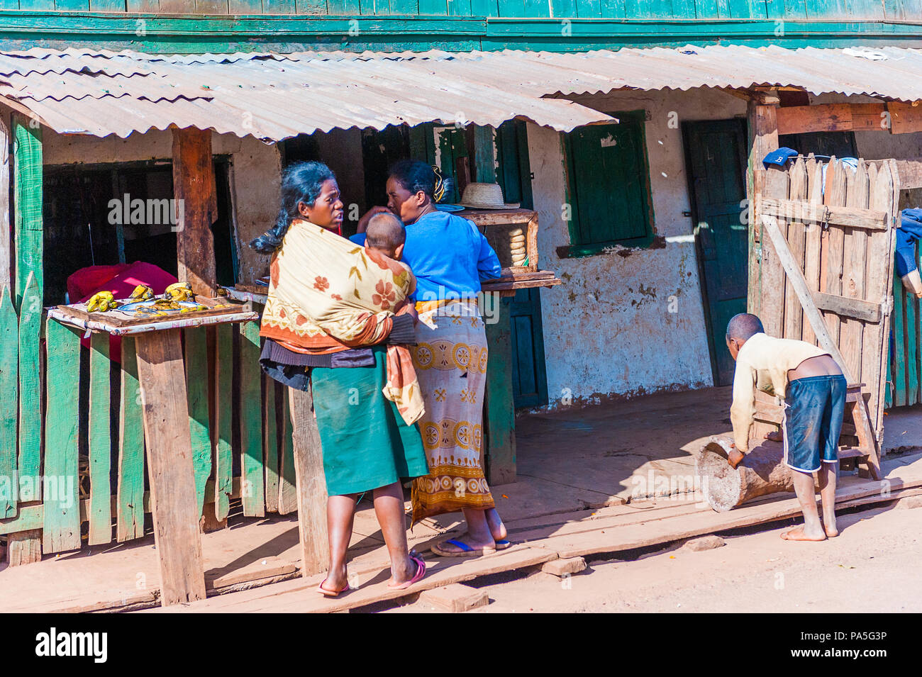ANTANANARIVO, MADAGASCAR - JUNE 30, 2011: Unidentified Madagascar woman ...