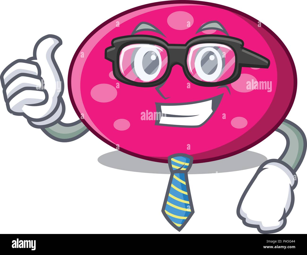 Businessman ellipse character cartoon style vector illustration Stock ...