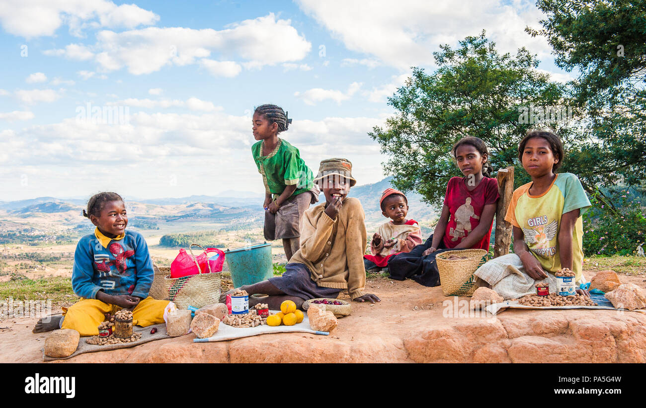 ANTANANARIVO, MADAGASCAR - JUNE 30, 2011: Unidentified Madagascar ...