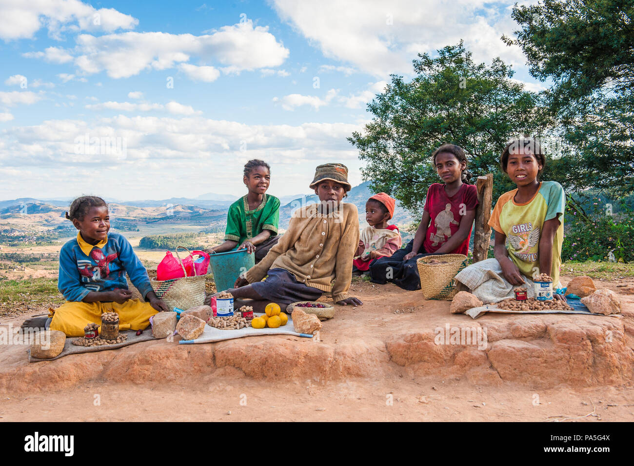 ANTANANARIVO, MADAGASCAR - JUNE 30, 2011: Unidentified Madagascar ...