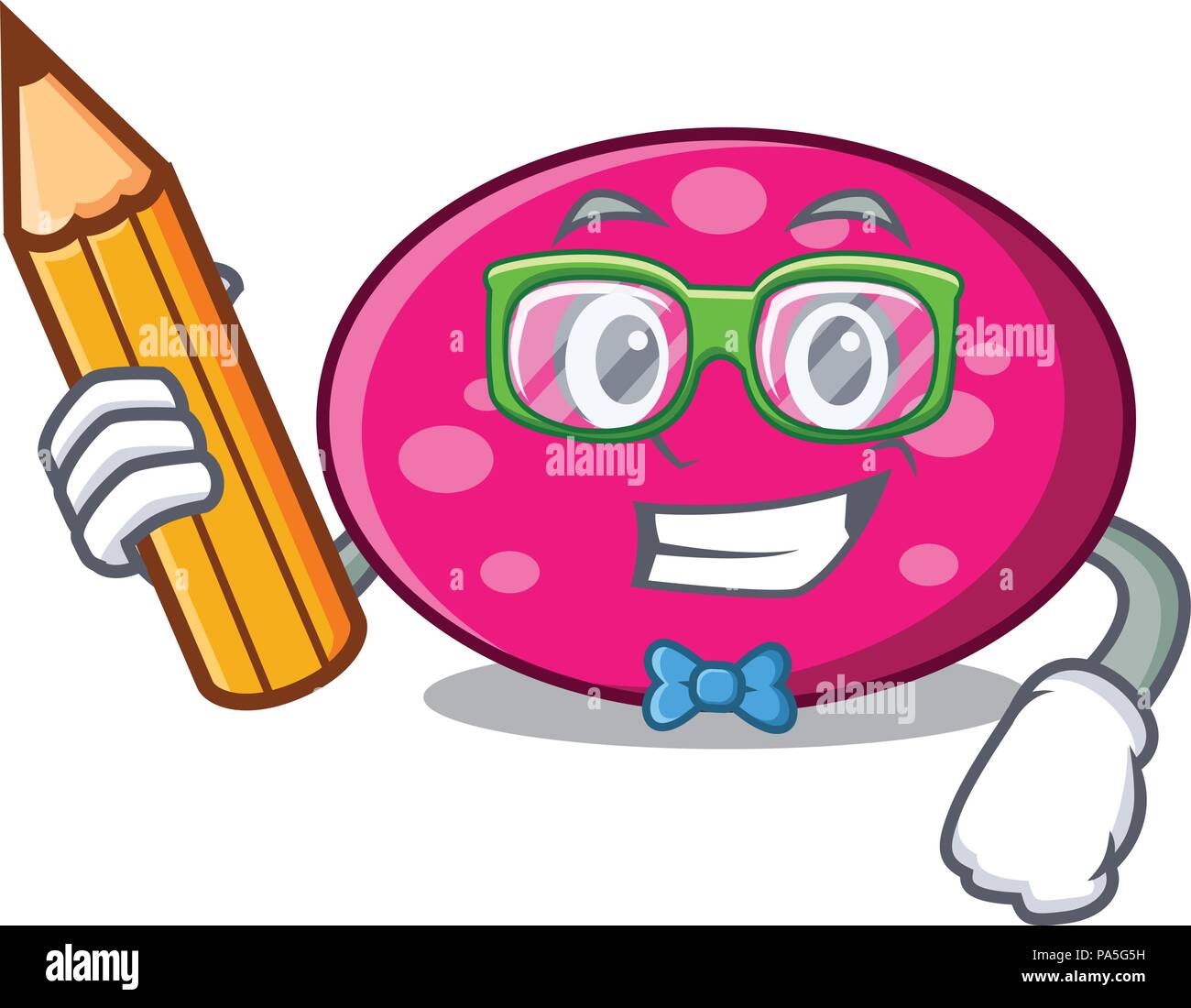 Student ellipse character cartoon style vector illustration Stock ...