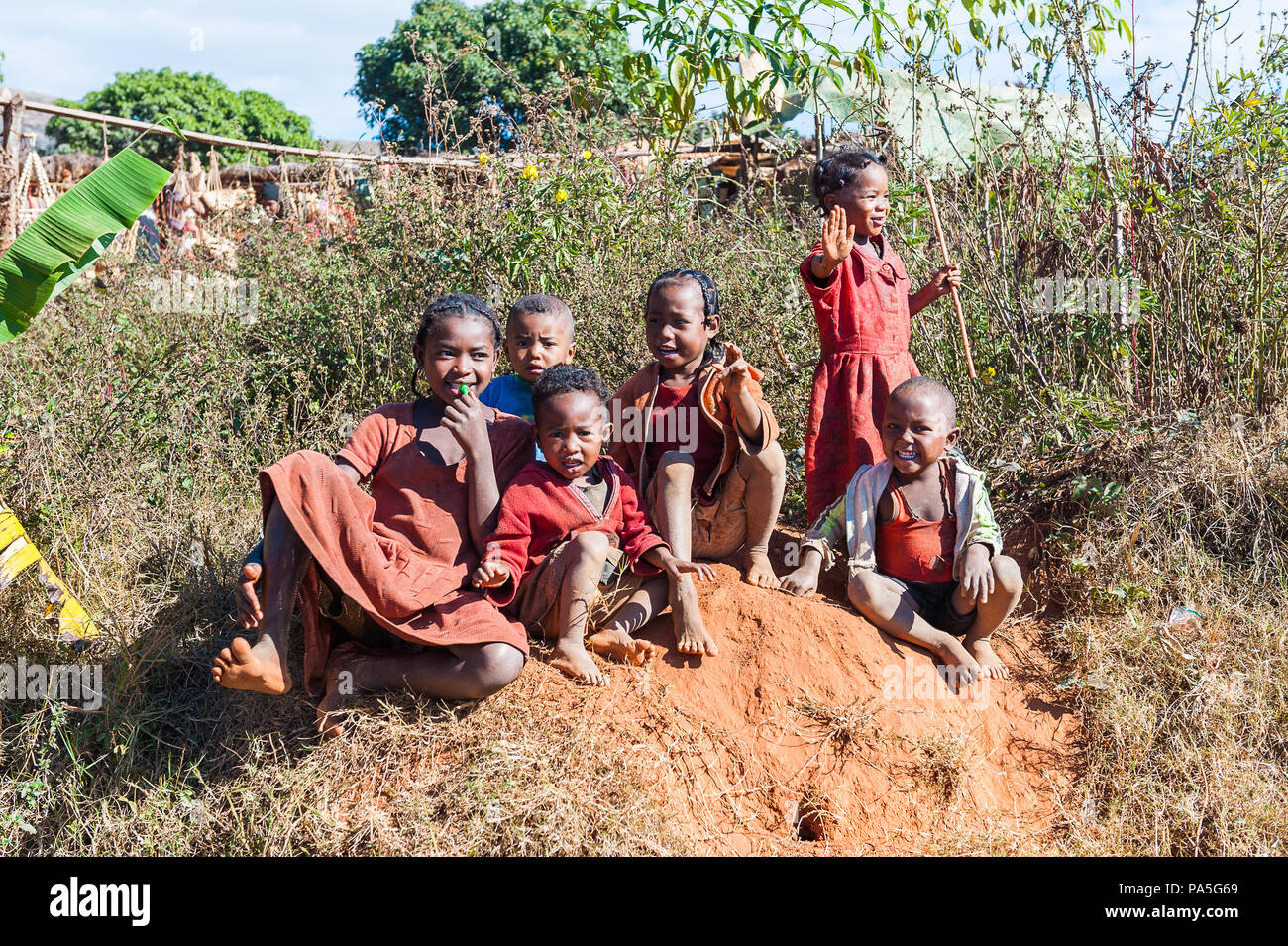 ANTANANARIVO, MADAGASCAR - JUNE 30, 2011: Unidentified Madagascar ...