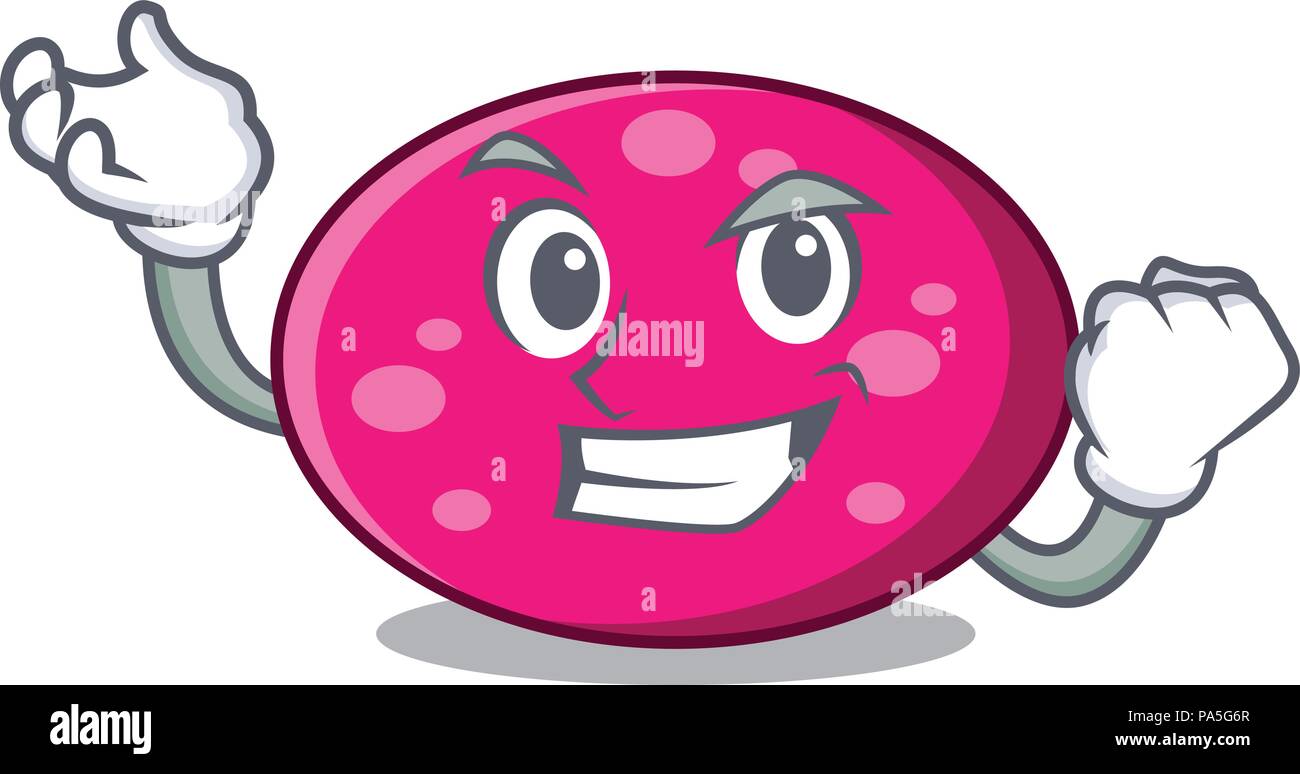 Successful ellipse character cartoon style vector illustration Stock ...