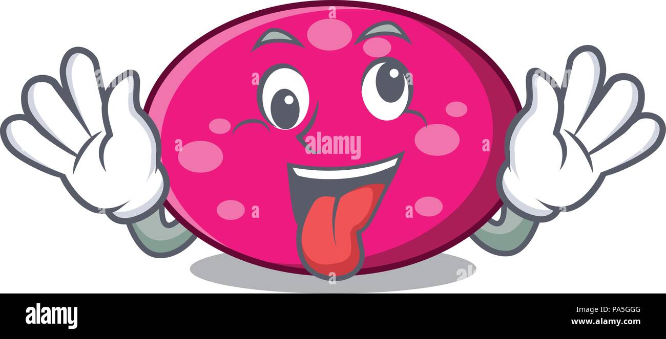 Crazy ellipse mascot cartoon style vector illustration Stock Vector ...