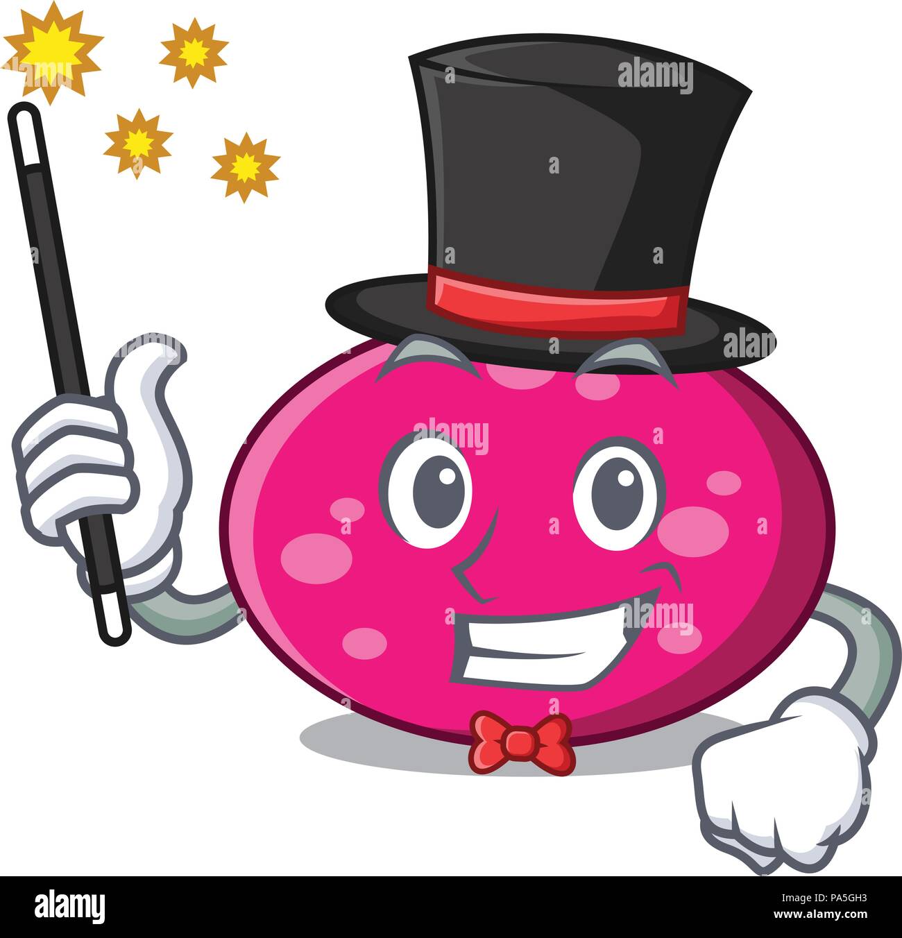 Magician ellipse mascot cartoon style vector illustration Stock Vector ...