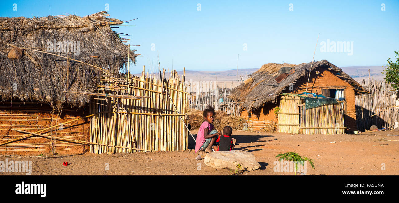 ANTANANARIVO, MADAGASCAR - JULY 3, 2011: Unidentified Madagascar ...