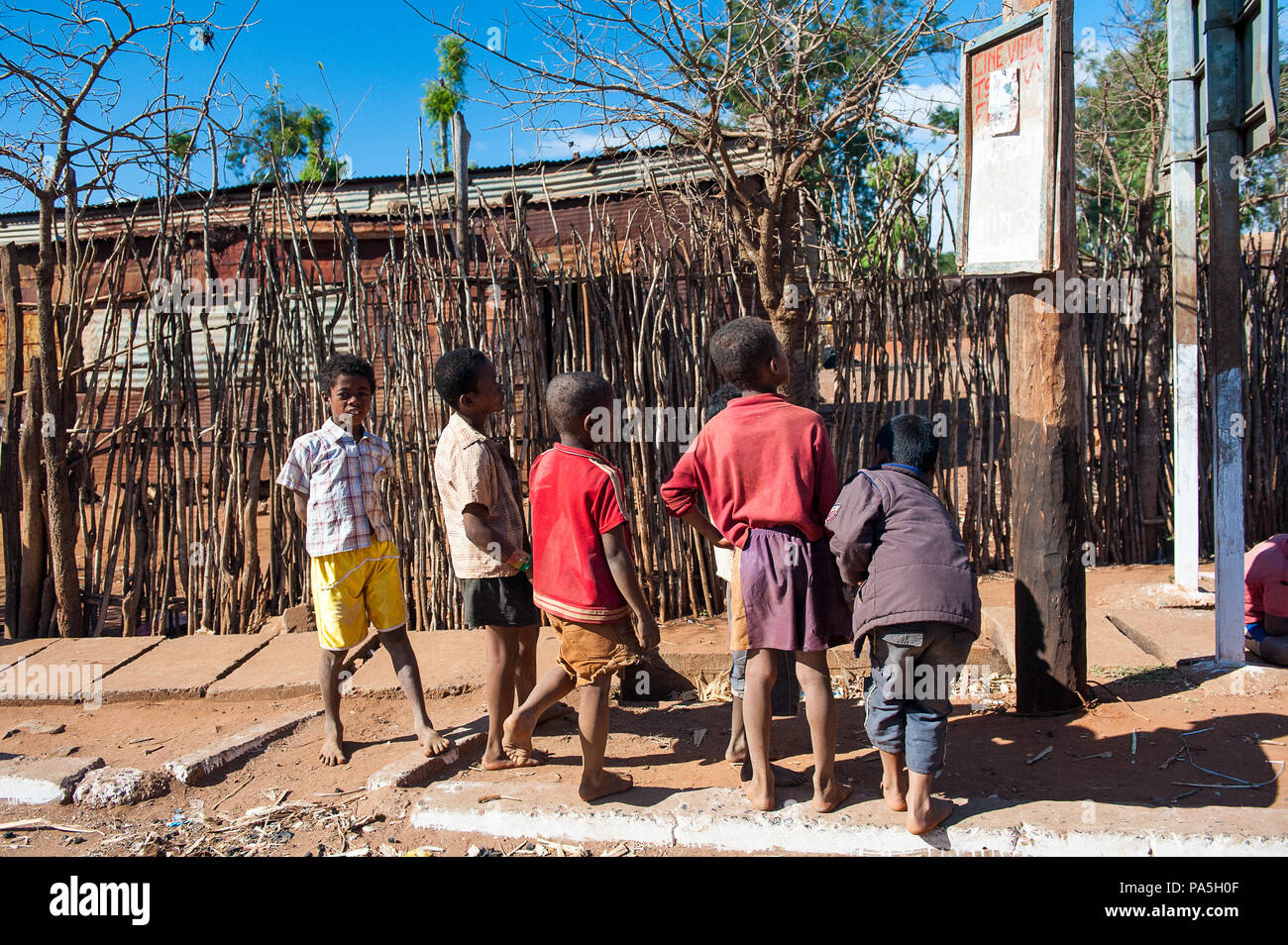 ANTANANARIVO, MADAGASCAR - JULY 3, 2011: Unidentified Madagascar ...
