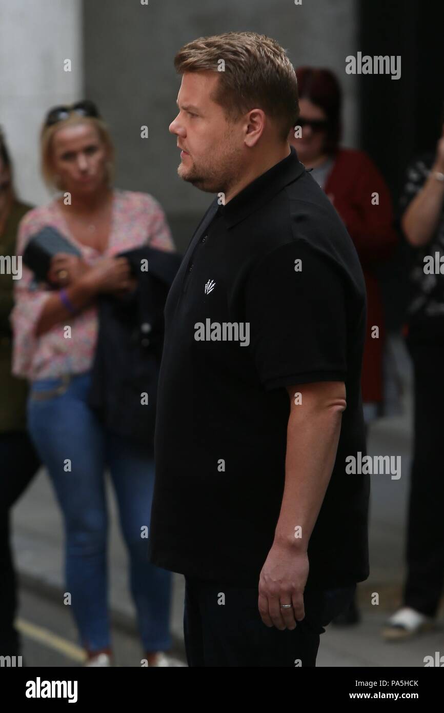 James Cordon seen filming a sketch for The Late late Show Featuring ...