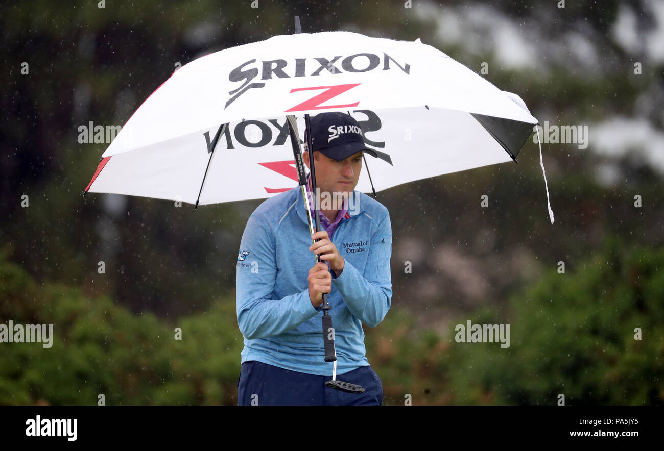 Scotland's Russell Knox on the 11th green during day two of The Open ...