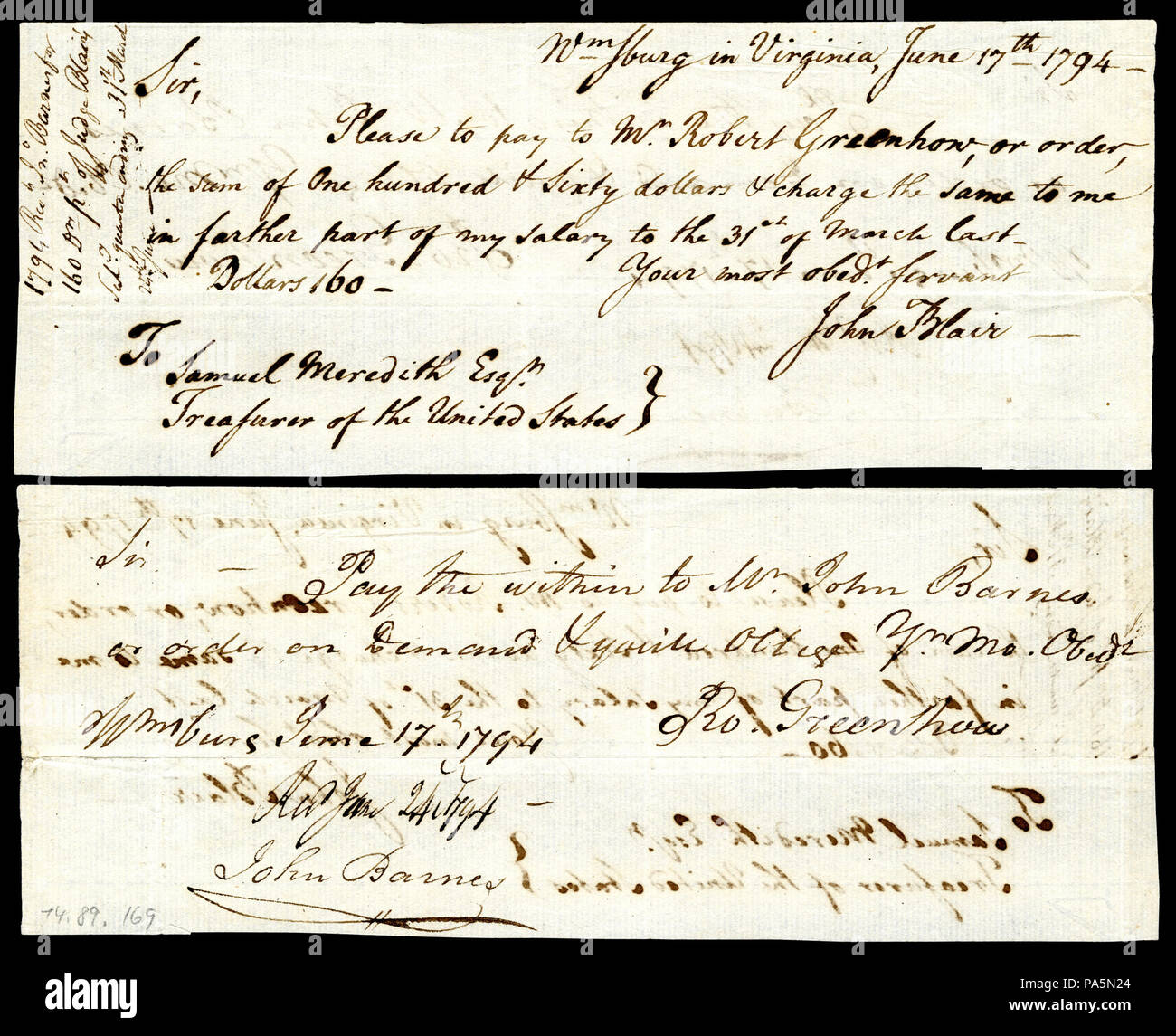 Signed check hi-res stock photography and images - Alamy